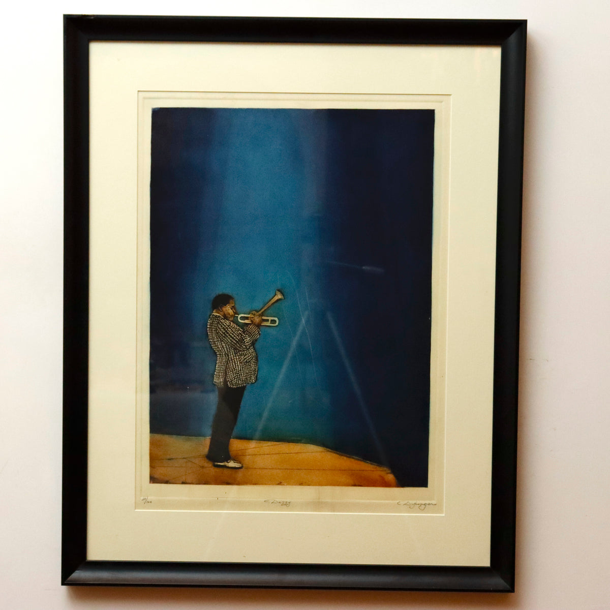 Susan Dysinger Dizzy Gillespie Colored Etching Aquatint | Work of Man ...